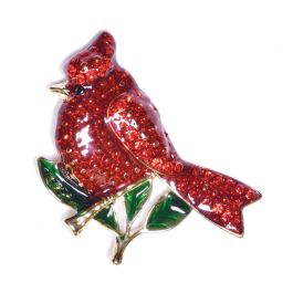 # 17162 - CARDINAL BROOCH