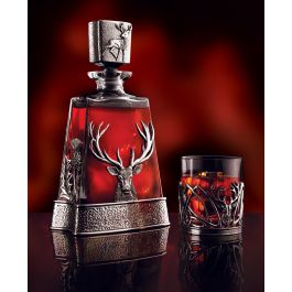 # 17865 - STAG DECANTER PEWTER/CRYSTAL