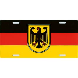 # 7859 - GERMAN FLAG LICENSE PLATE