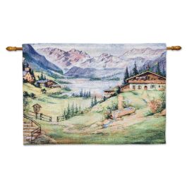 WOVEN "ALPINE TRANQUILITY" TAPESTRY